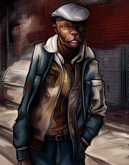 Ruff The Ghetto Dawg - AI Generated Artwork - NightCafe Creator