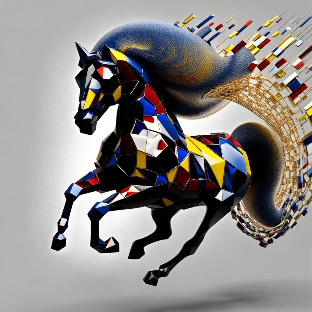 Modern horse - AI Generated Artwork - NightCafe Creator