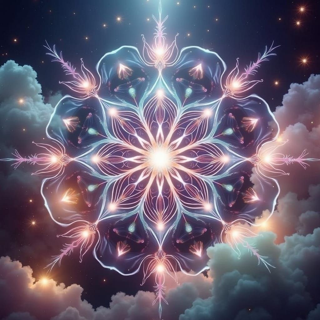 The Spiritual Star - Ethereal Star Goddess in Sacred Geometr...