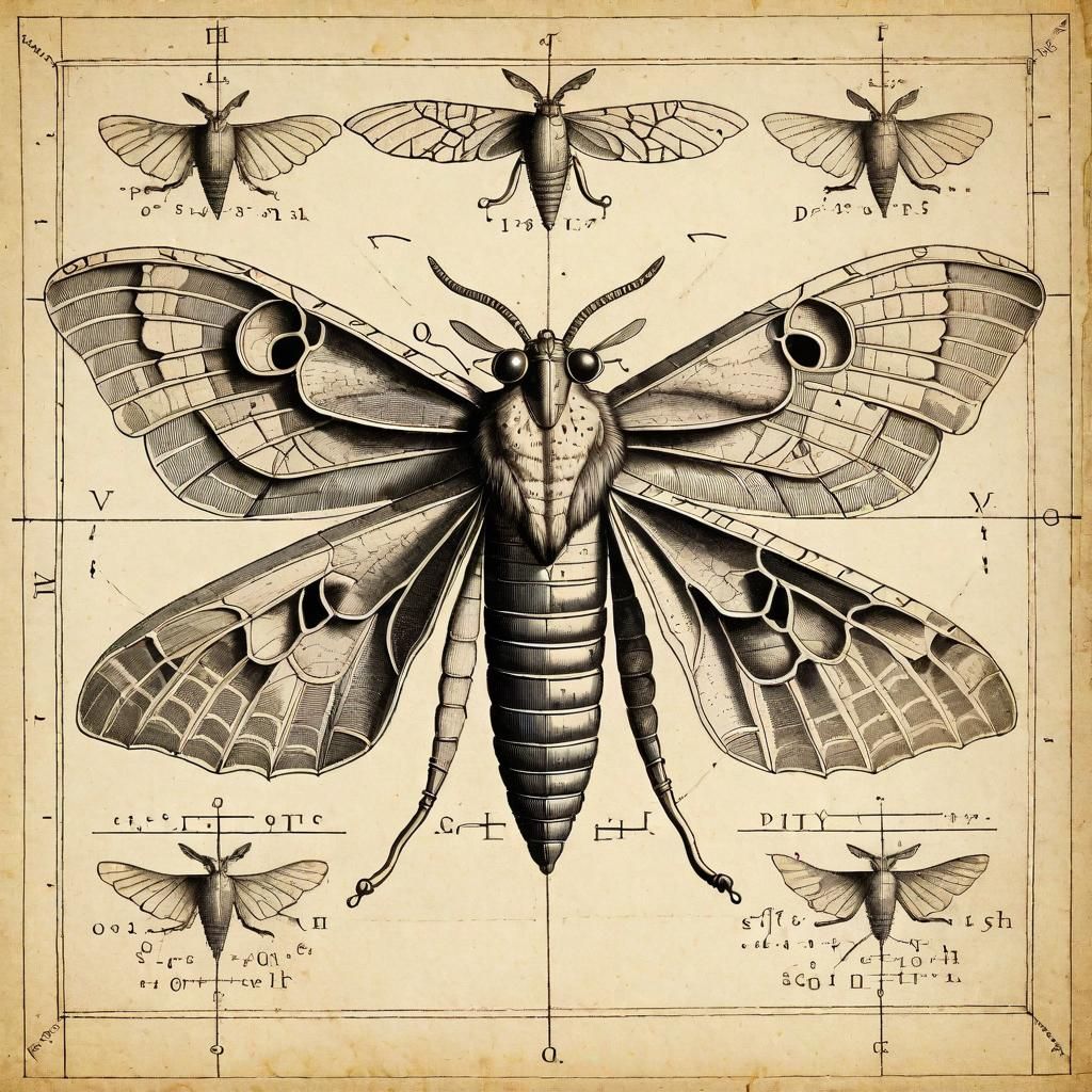 Moth anatomy - AI Generated Artwork - NightCafe Creator