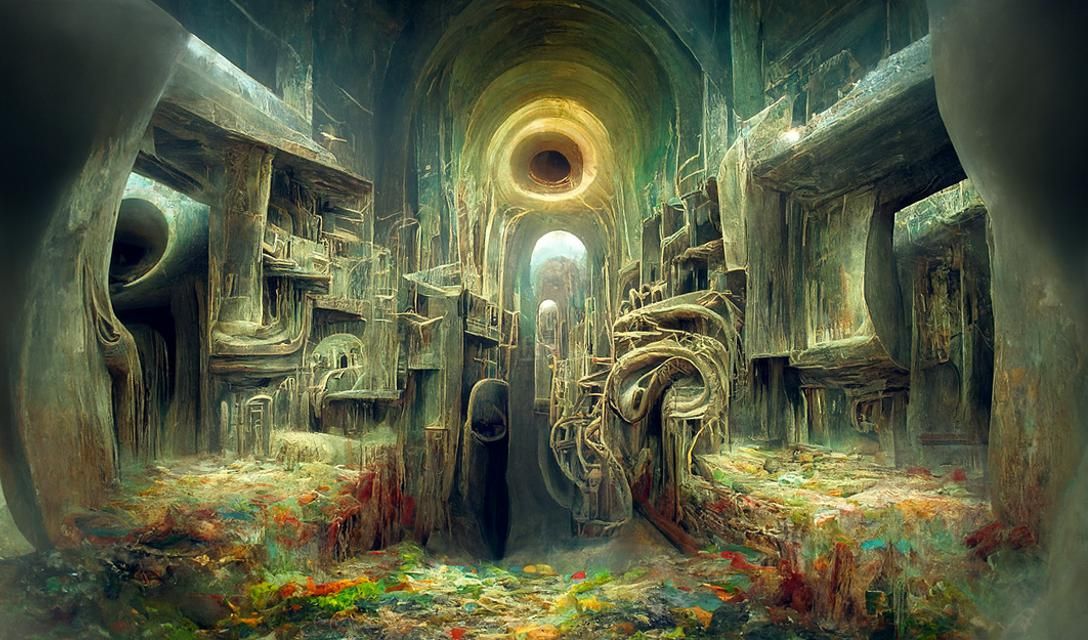 Catacombs of Asthmutec - AI Generated Artwork - NightCafe Creator