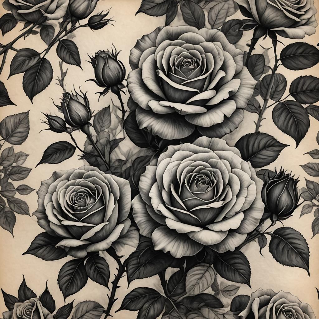 Roses - AI Generated Artwork - NightCafe Creator