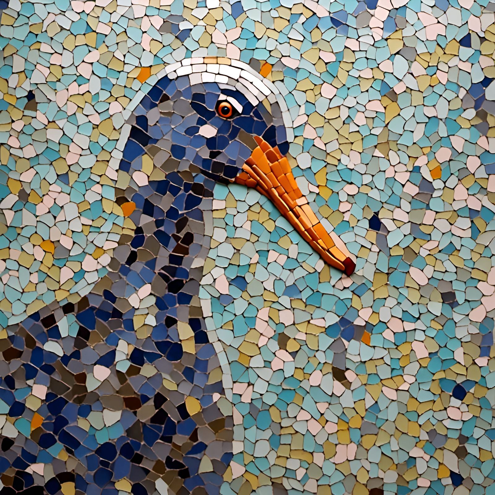 Duck Mosaic - AI Generated Artwork - NightCafe Creator