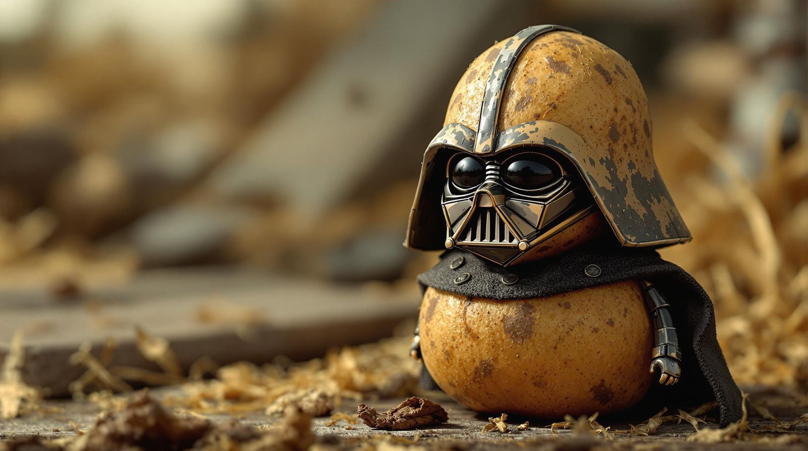 Darth Tater - Potato Darth Vader Closeup