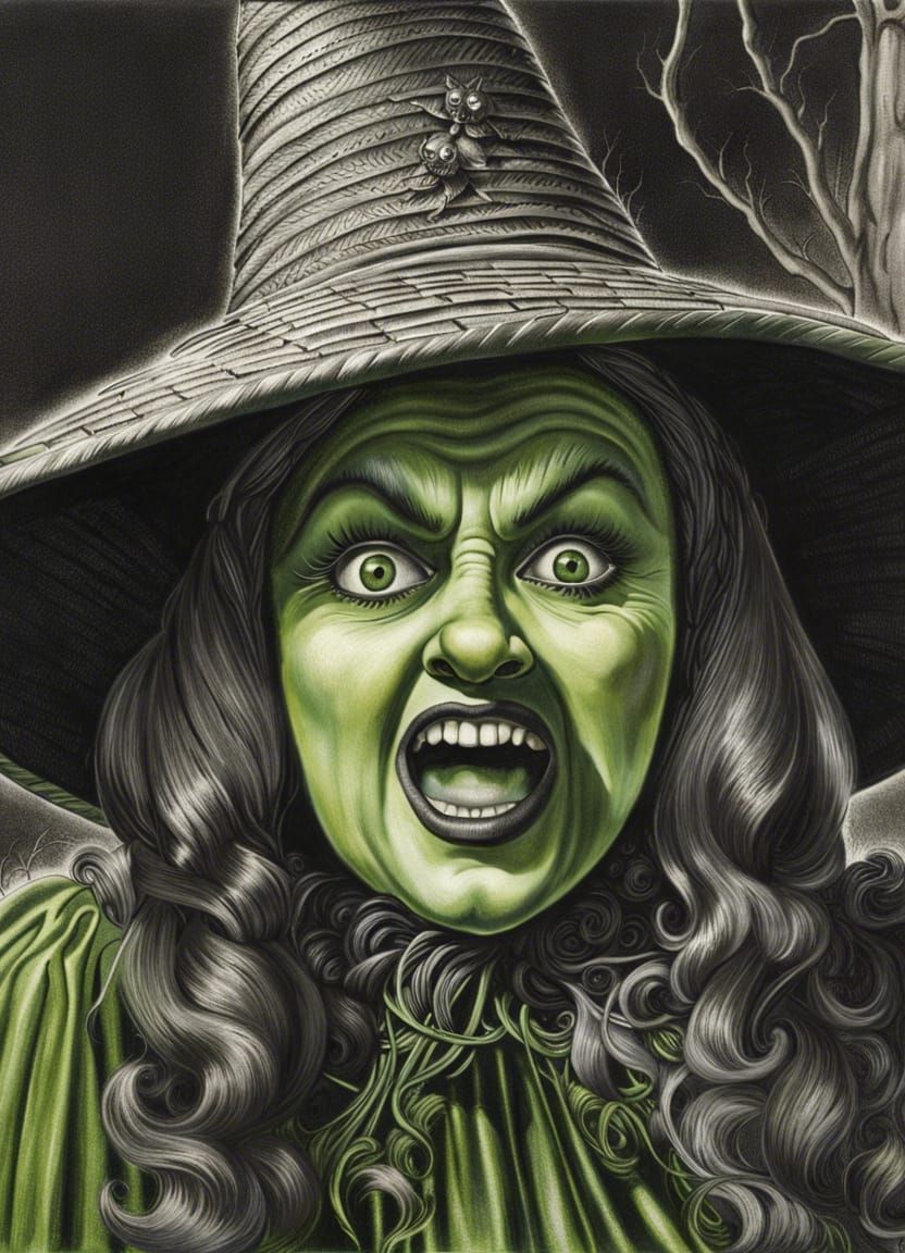 Wicked Witch 'The Wizard of Oz' - AI Generated Artwork - NightCafe Creator