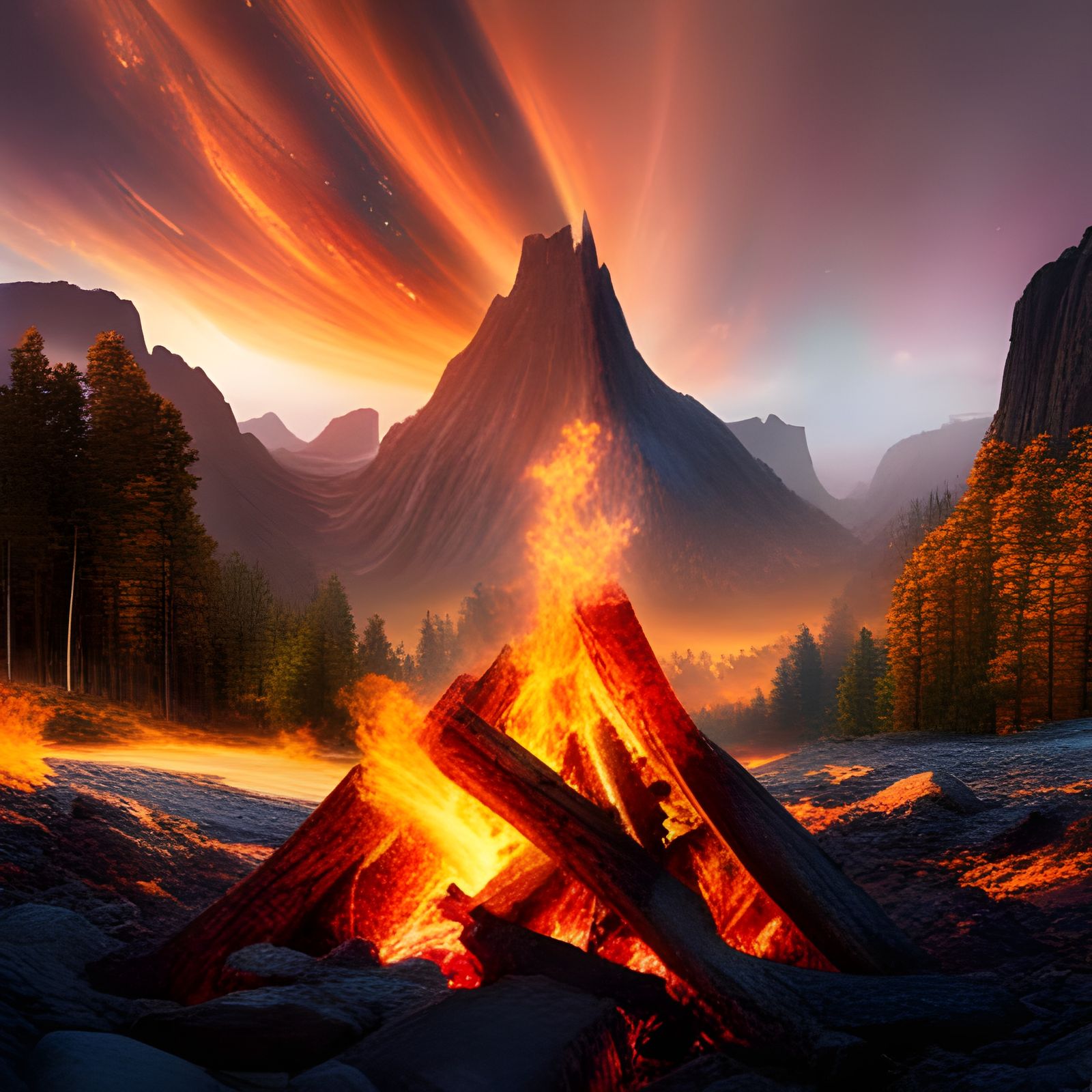 The Best Campfire - AI Generated Artwork - NightCafe Creator