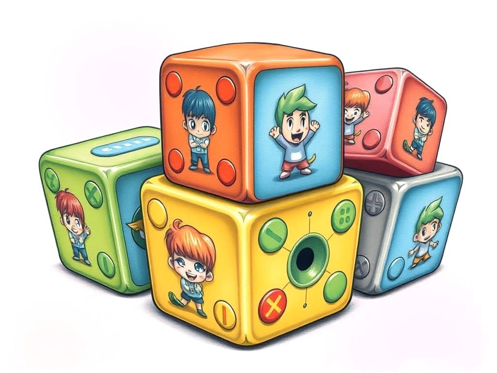 Kid's game cubes