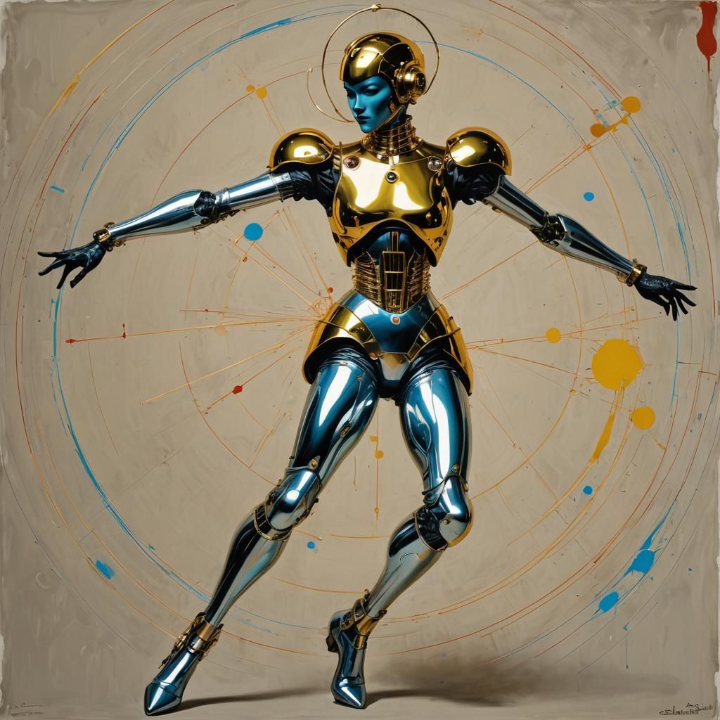 "Dancing (Android) Queen" - AI Generated Artwork - NightCafe Creator
