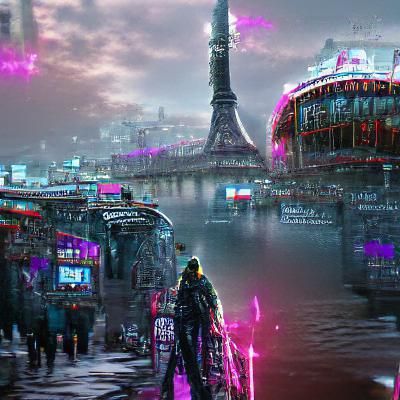 Cyberpunk Paris 8k resolution HD concept art - AI Generated Artwork ...