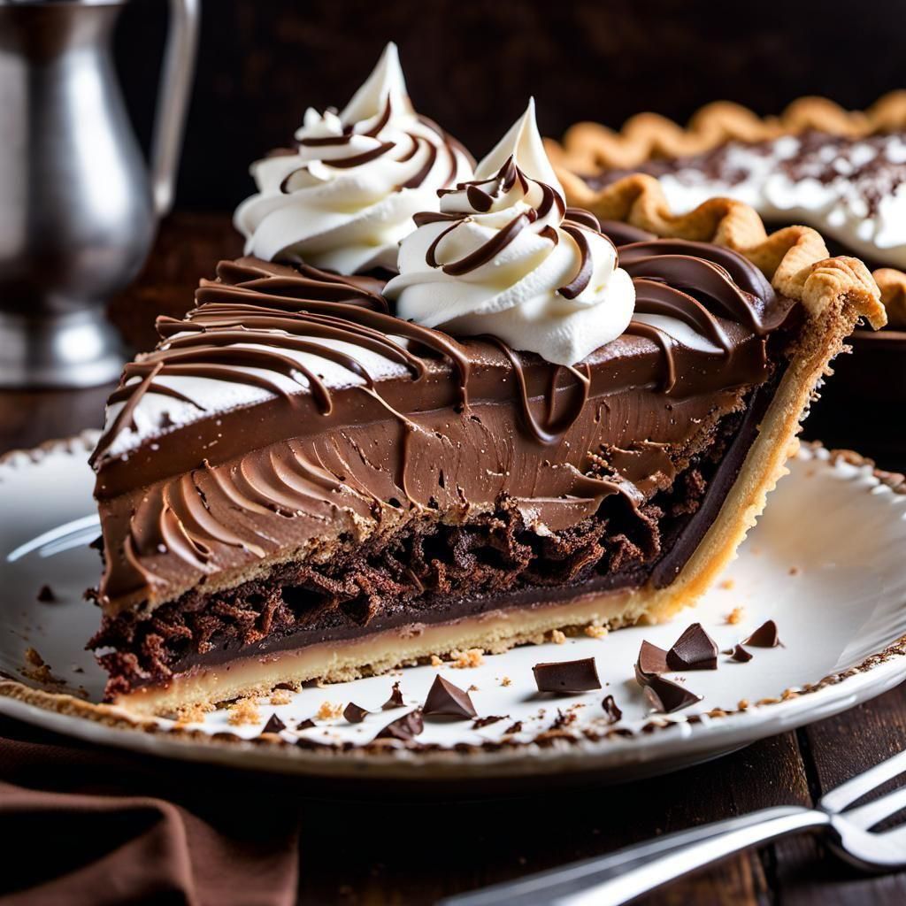 Chocolate Pie - AI Generated Artwork - NightCafe Creator