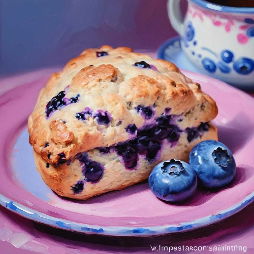 Blueberry Scone - AI Generated Artwork - NightCafe Creator