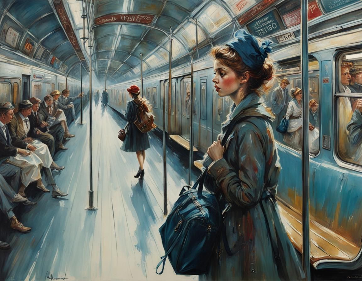 Missed Train... - AI Generated Artwork - NightCafe Creator