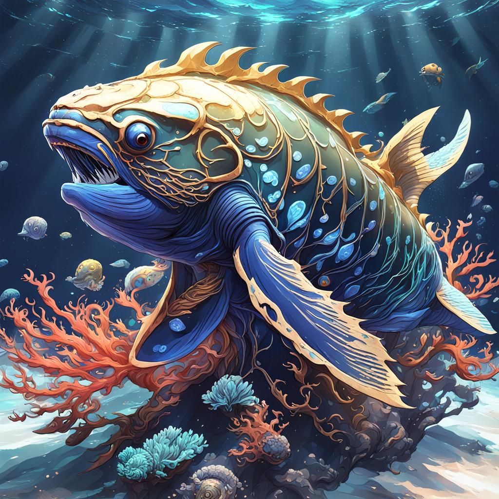 ocean creature - AI Generated Artwork - NightCafe Creator