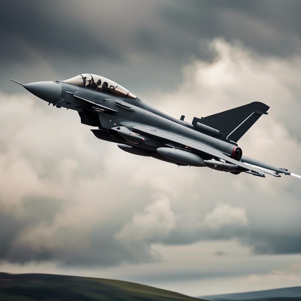 Typhoon fighter jet mach loop 4k - AI Generated Artwork - NightCafe Creator