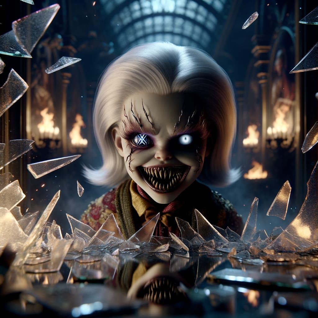 Beautifully Evil Doll - AI Generated Artwork - NightCafe Creator