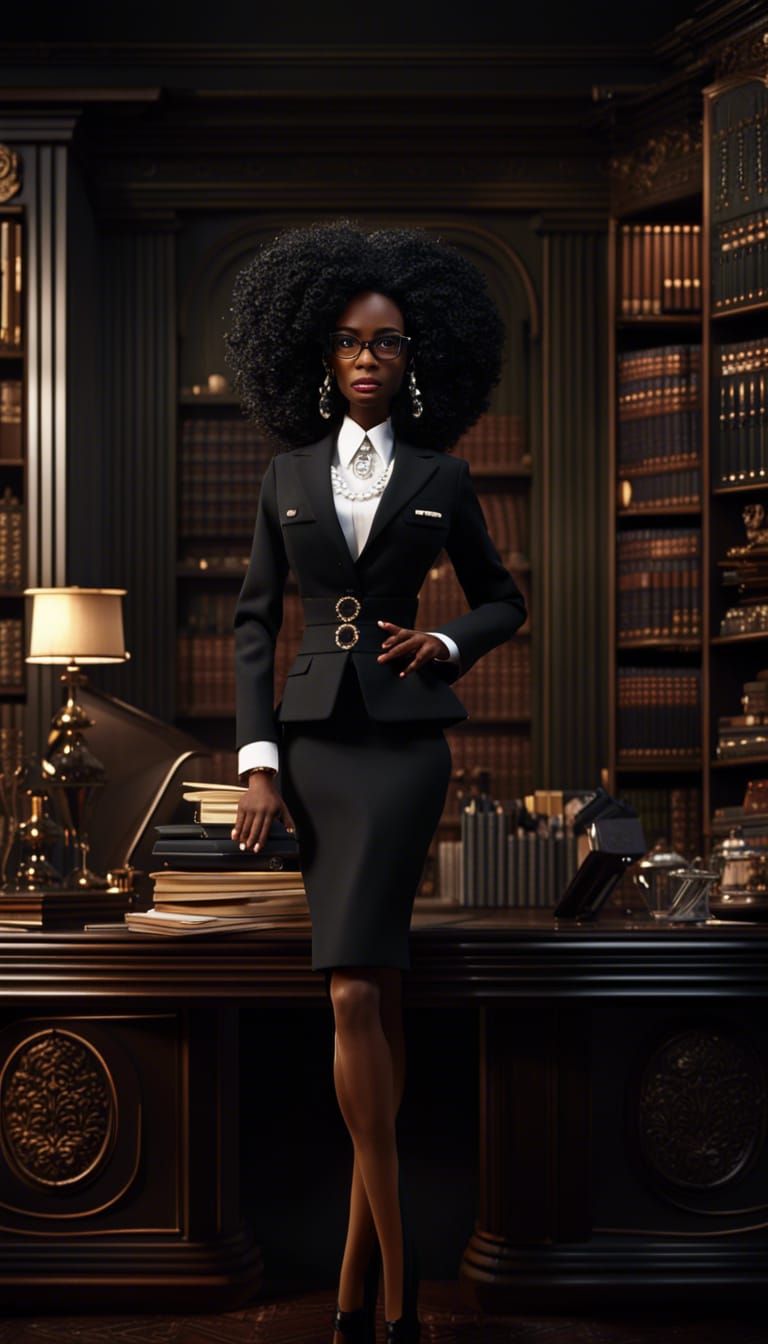 black lawyer barbie - AI Generated Artwork - NightCafe Creator