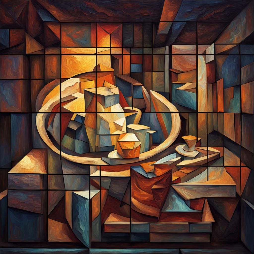 Boxed Cubism - AI Generated Artwork - NightCafe Creator