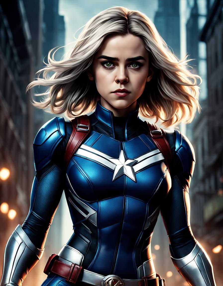Kiernan Shipka as Rogue from Marvel's X-Men in Cin... - AI Art