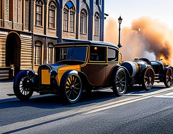 16k resolution, art inspired by steampunk aesthetics and retro-futurism ...