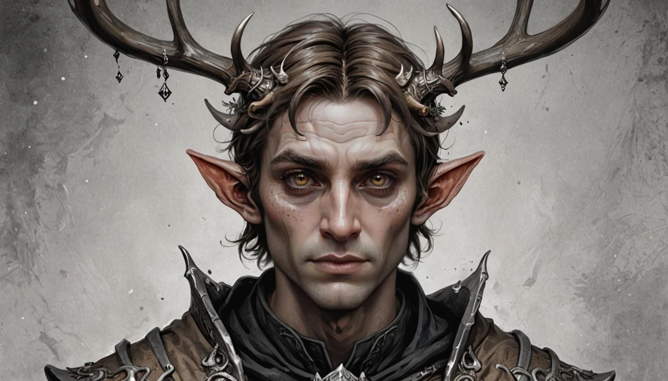 elf with Antlers - AI Generated Artwork - NightCafe Creator