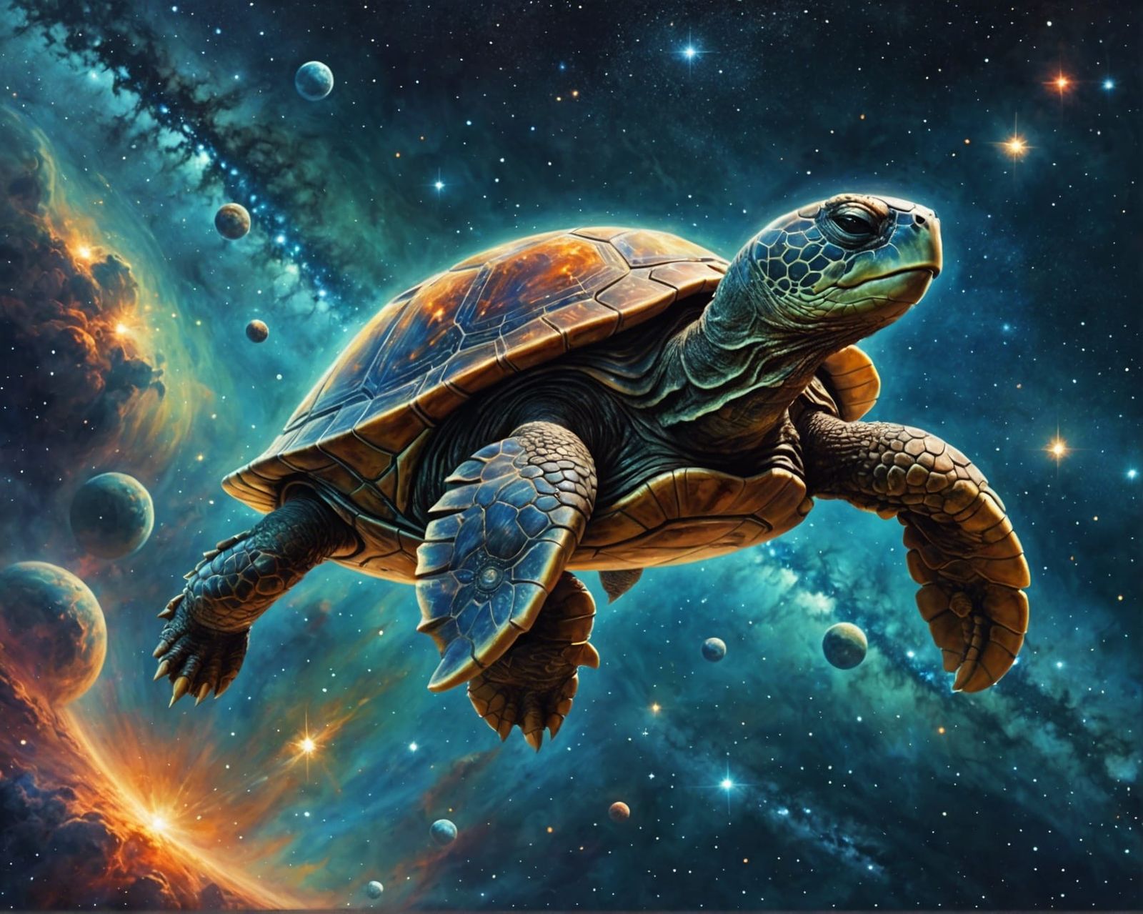 Space turtle - AI Generated Artwork - NightCafe Creator