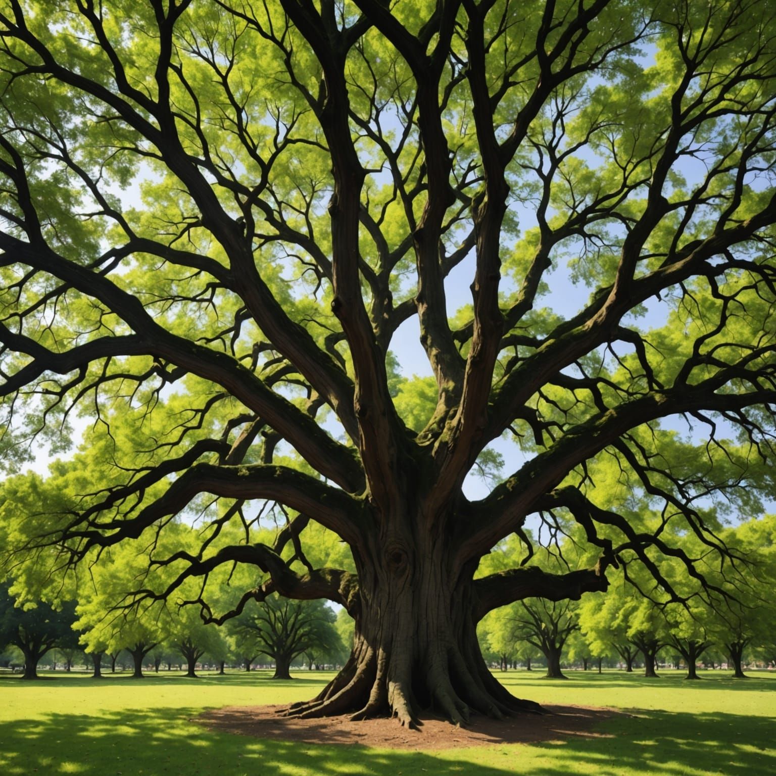 Fractal Tree in Infinite Branching Style - AI Art