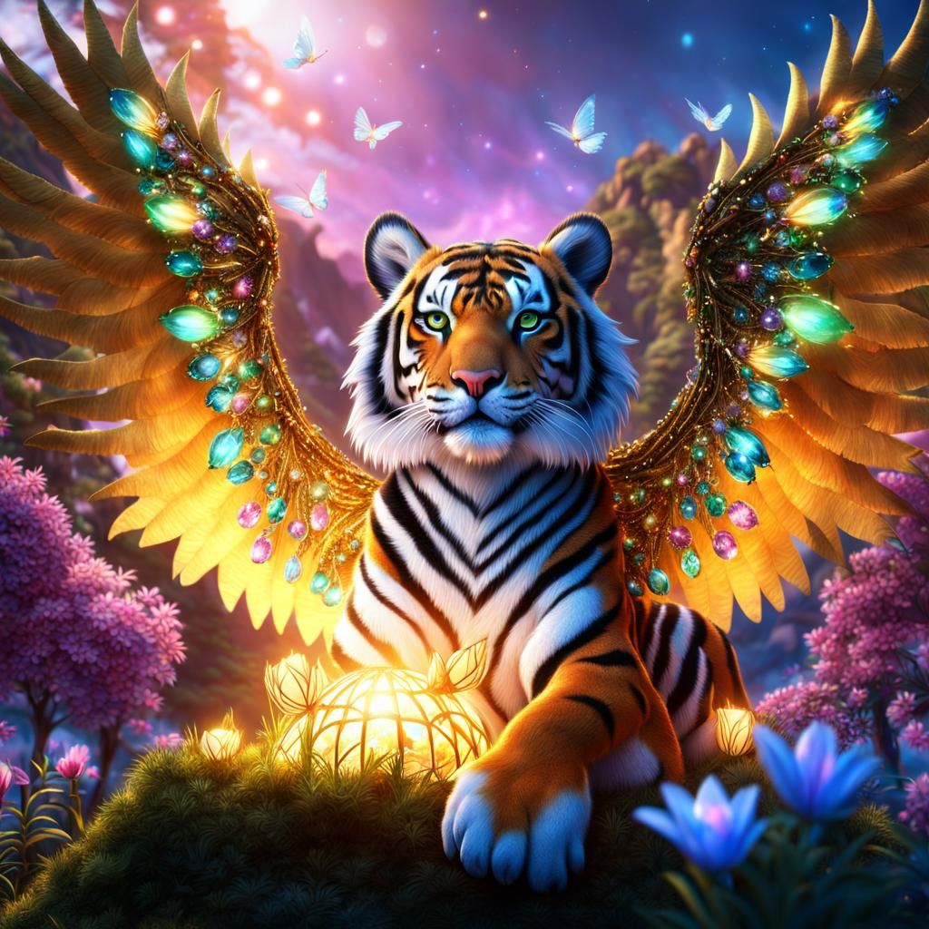 Tiger Chimera - AI Generated Artwork - NightCafe Creator