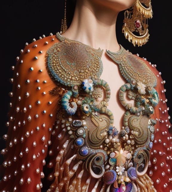 Insanely detailed photograph of An elaborate beautiful asian octopus ...