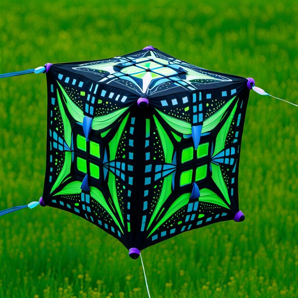 Cellular Kite 4 - AI Generated Artwork - NightCafe Creator