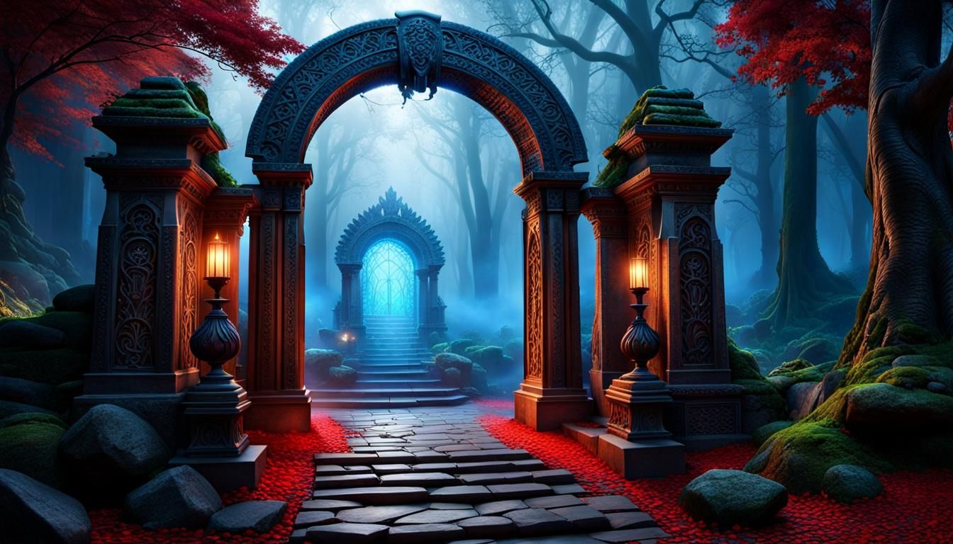 Epic Entrance - AI Generated Artwork - NightCafe Creator