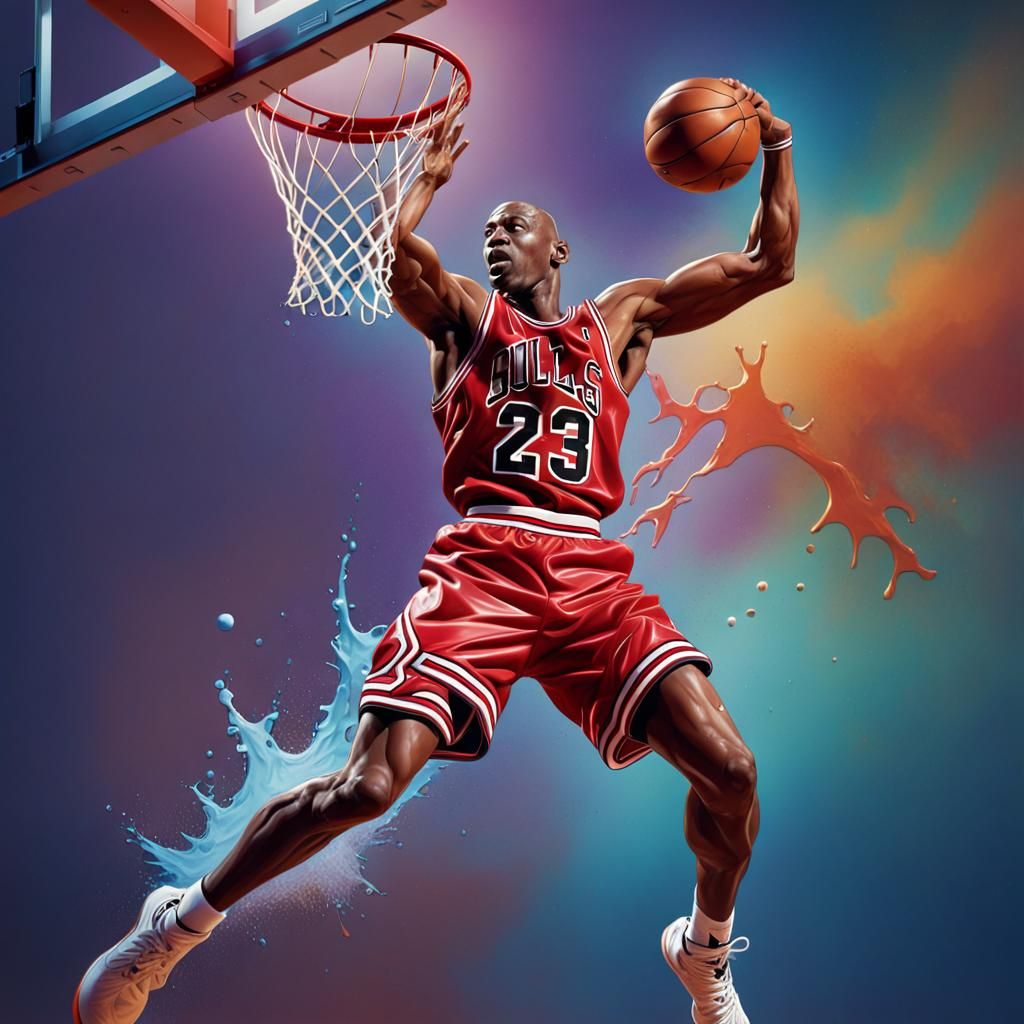 Michael Jordan Air - AI Generated Artwork - NightCafe Creator