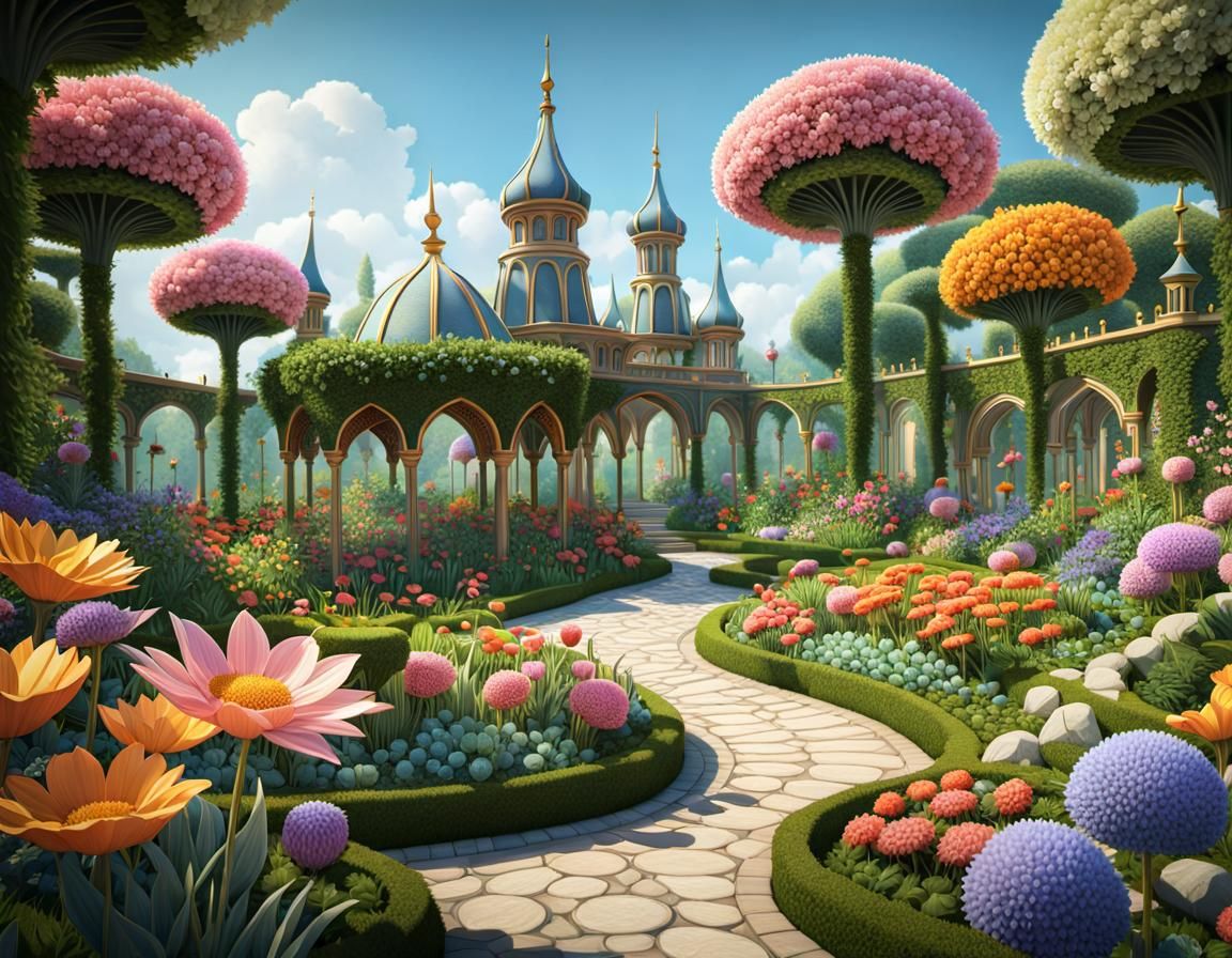 Garden - AI Generated Artwork - NightCafe Creator