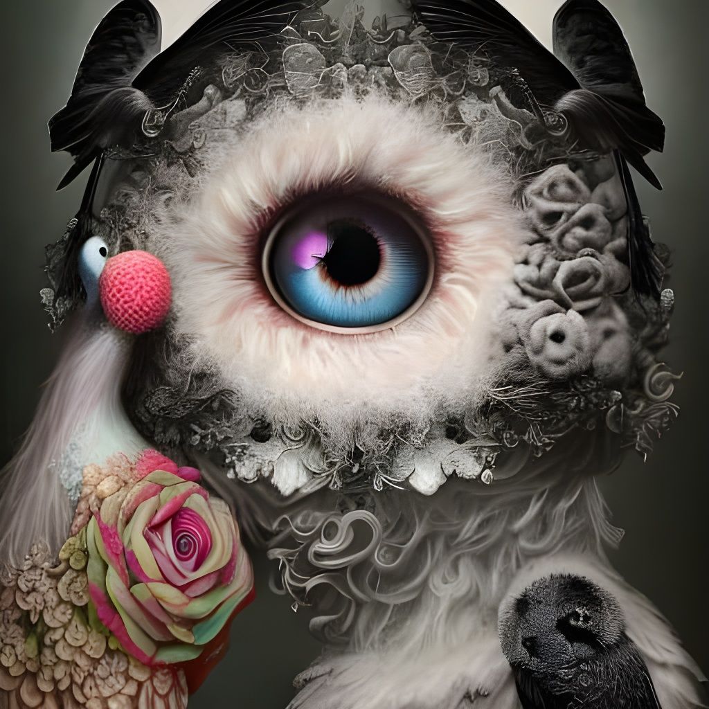The One-Eyed Bird - AI Generated Artwork - NightCafe Creator