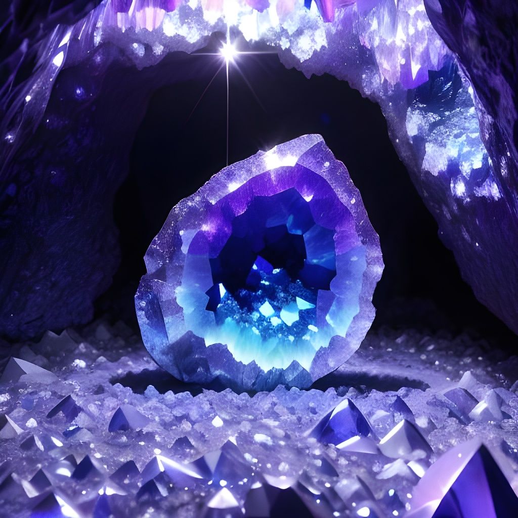 Geode cave - AI Generated Artwork - NightCafe Creator