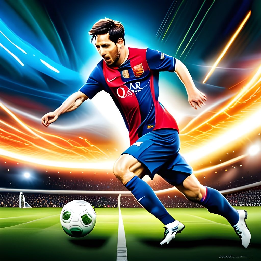 Lionel Messi - AI Generated Artwork - NightCafe Creator