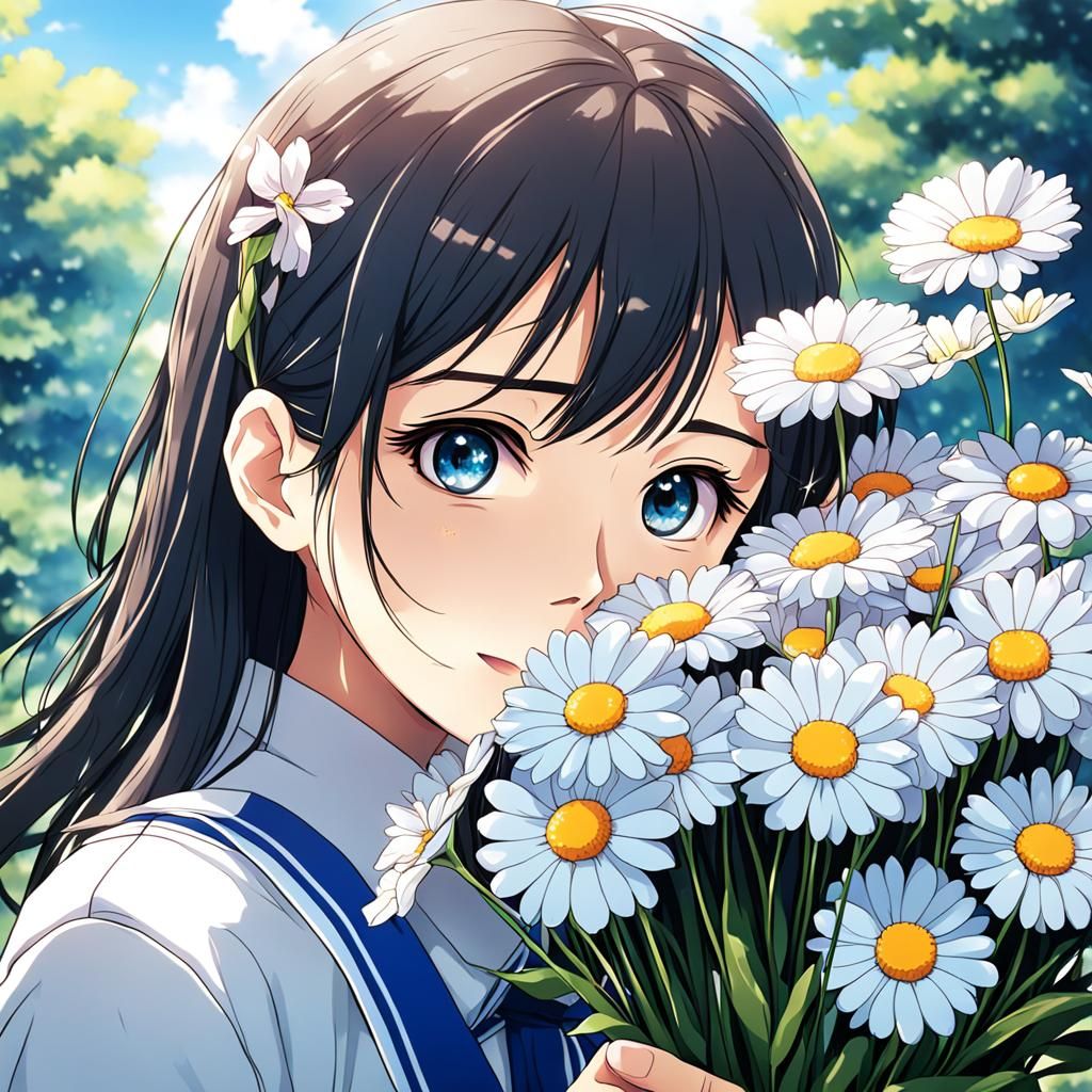 Daisy 🌼 - Anime - AI Generated Artwork - NightCafe Creator