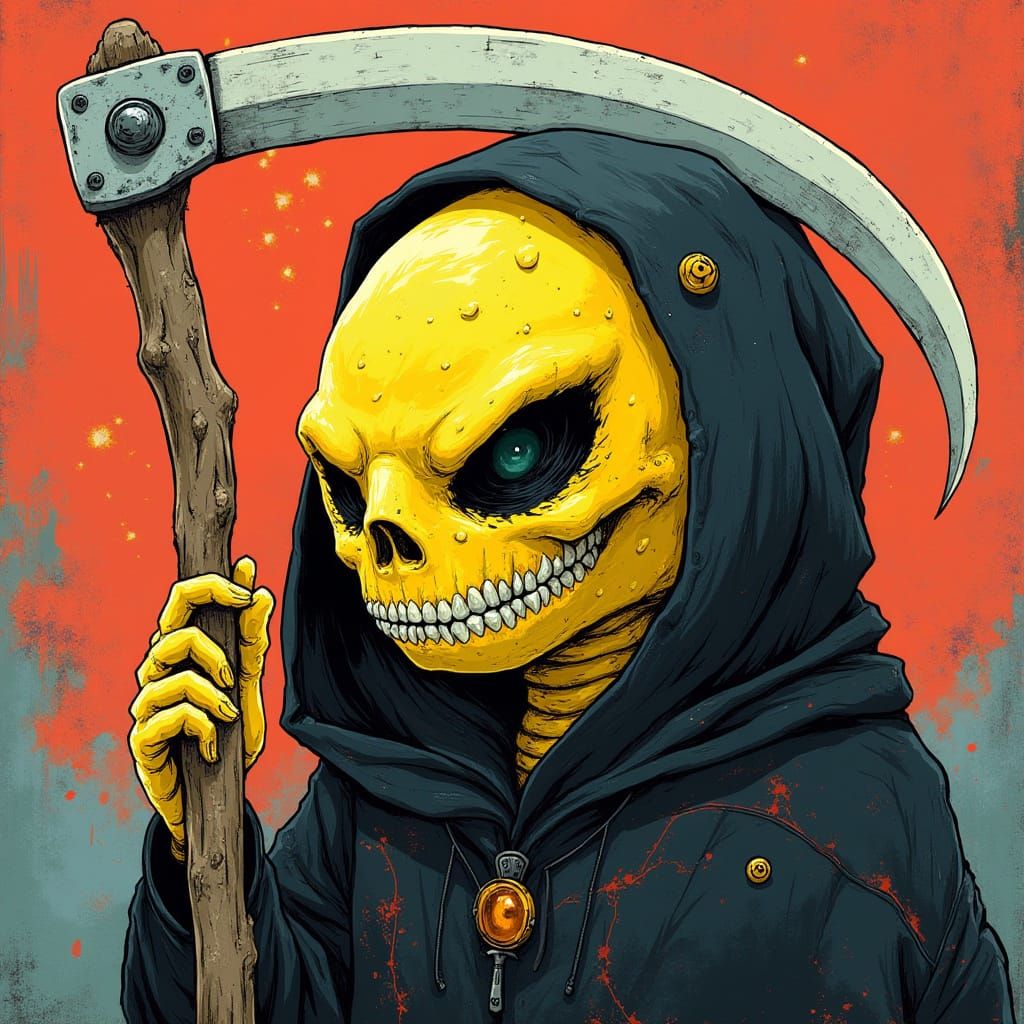 Anime Reaper of Death Lemon - AI Art