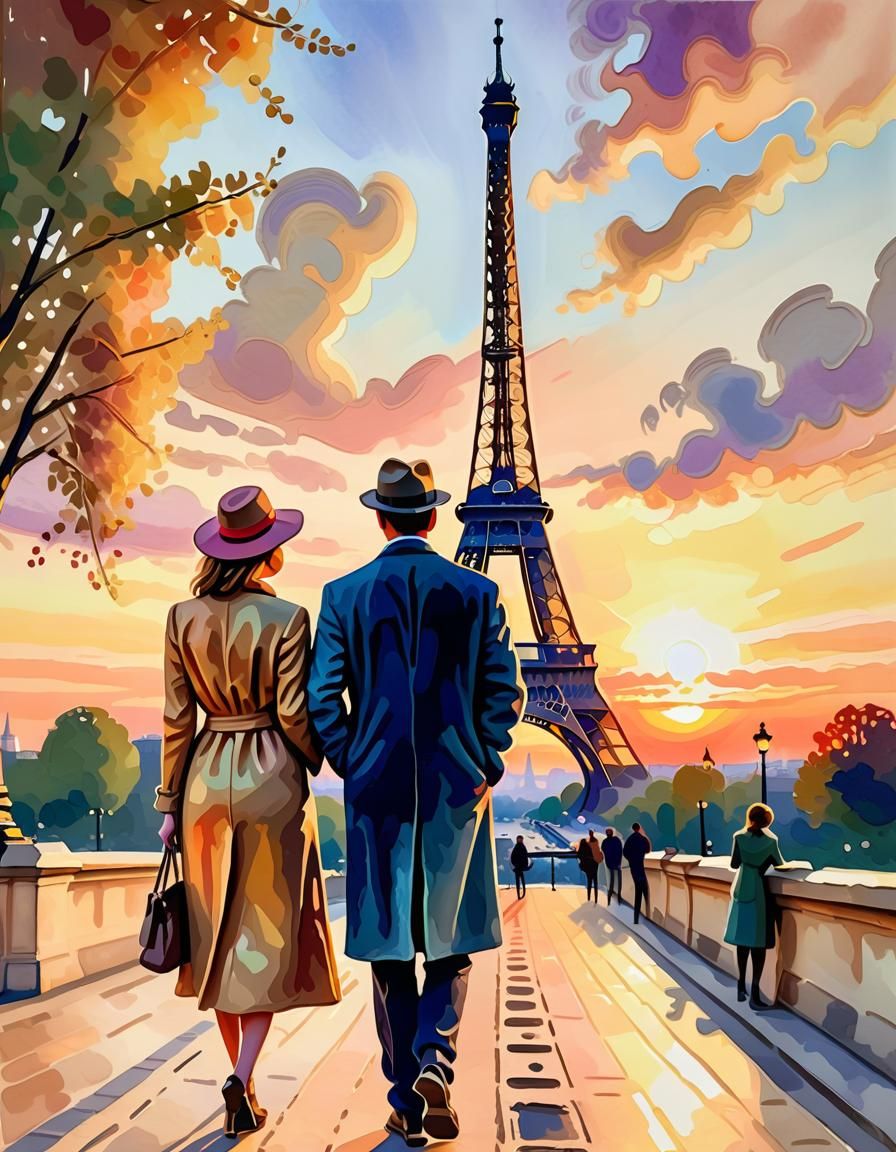 Eiffel Tower 2 - AI Generated Artwork - NightCafe Creator