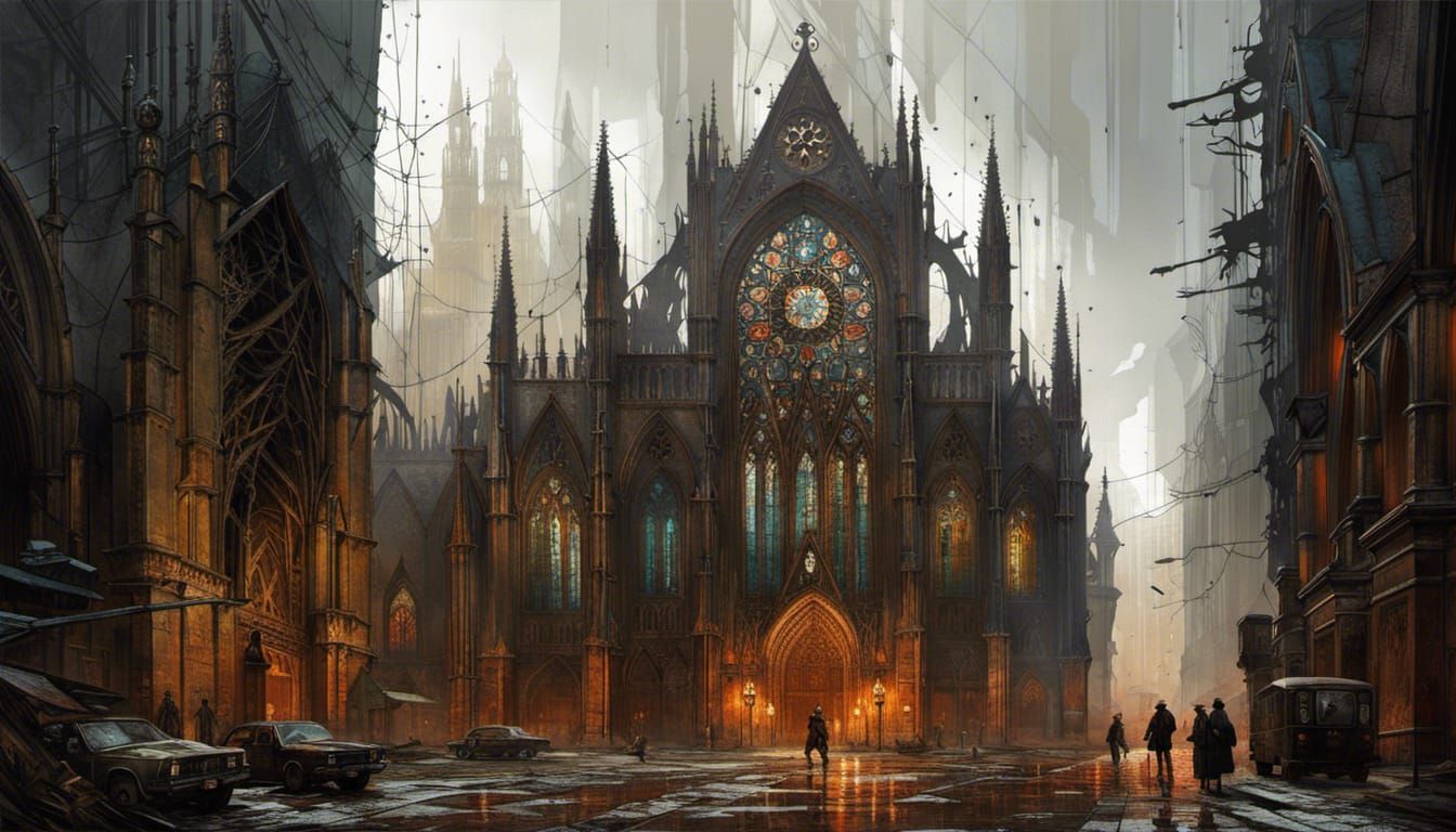 Gothic square - AI Generated Artwork - NightCafe Creator
