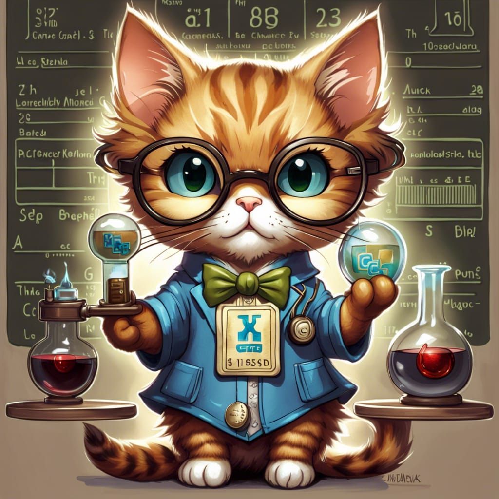 Cat Chemist - AI Generated Artwork - NightCafe Creator