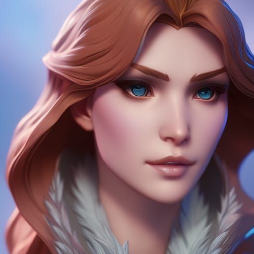 Ana from Frozen - AI Generated Artwork - NightCafe Creator