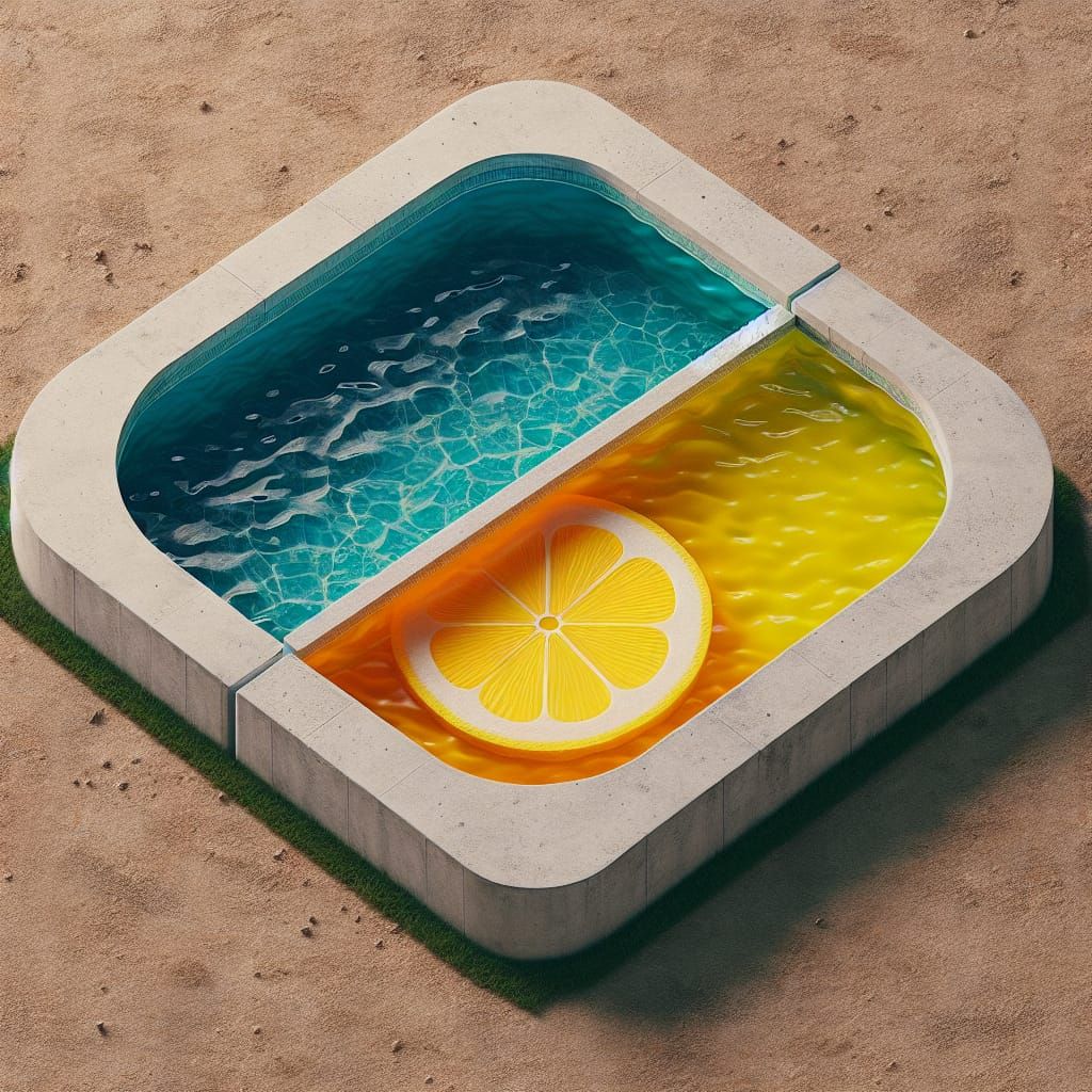 the sad middle ground between water and lemonade - AI Generated Artwork ...