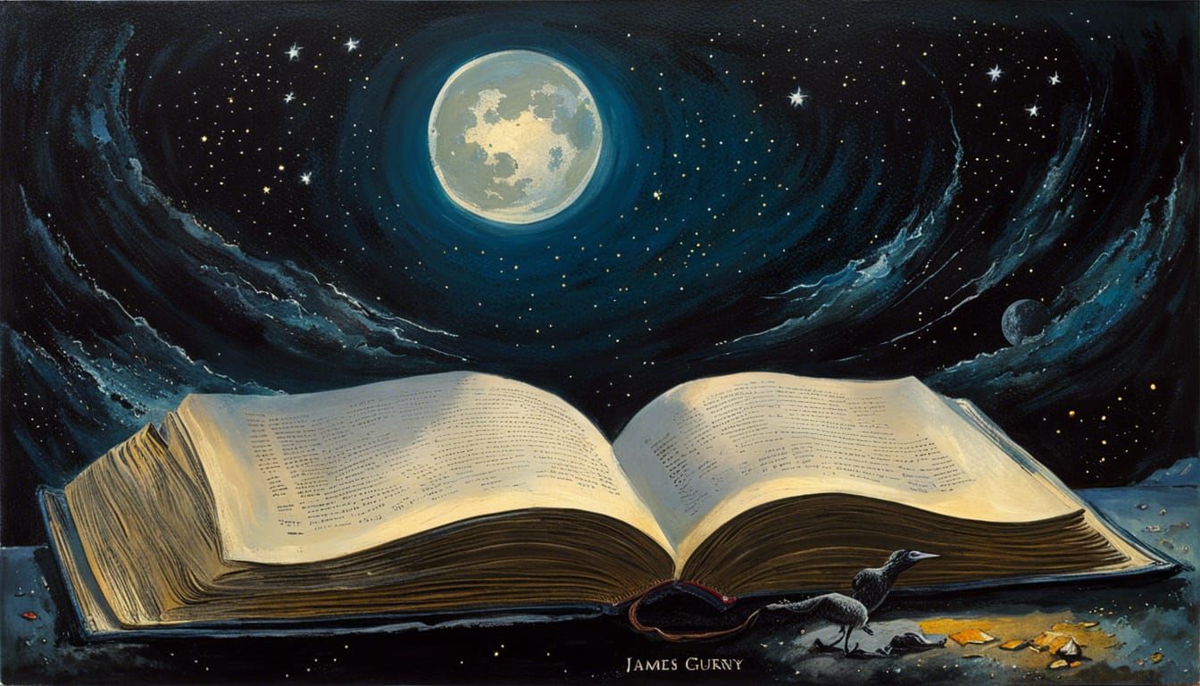 night book - AI Generated Artwork - NightCafe Creator