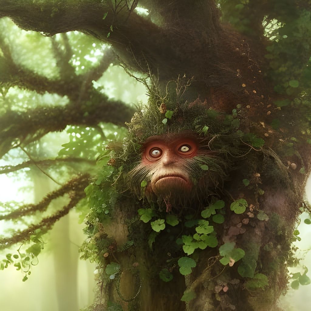 Monkey tree, monkey do - AI Generated Artwork - NightCafe Creator