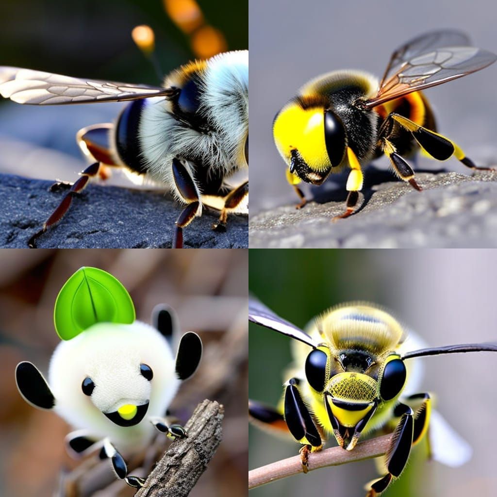 cute friendly bee - AI Generated Artwork - NightCafe Creator