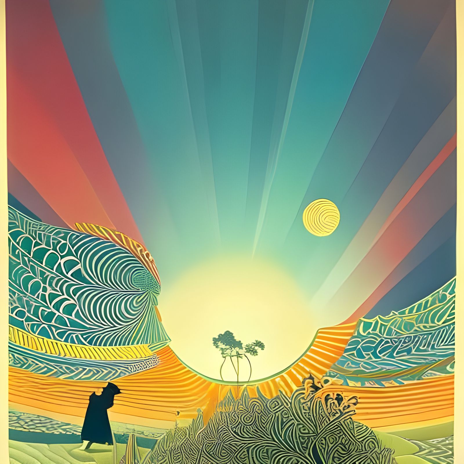 Sunrise at the Edge - AI Generated Artwork - NightCafe Creator