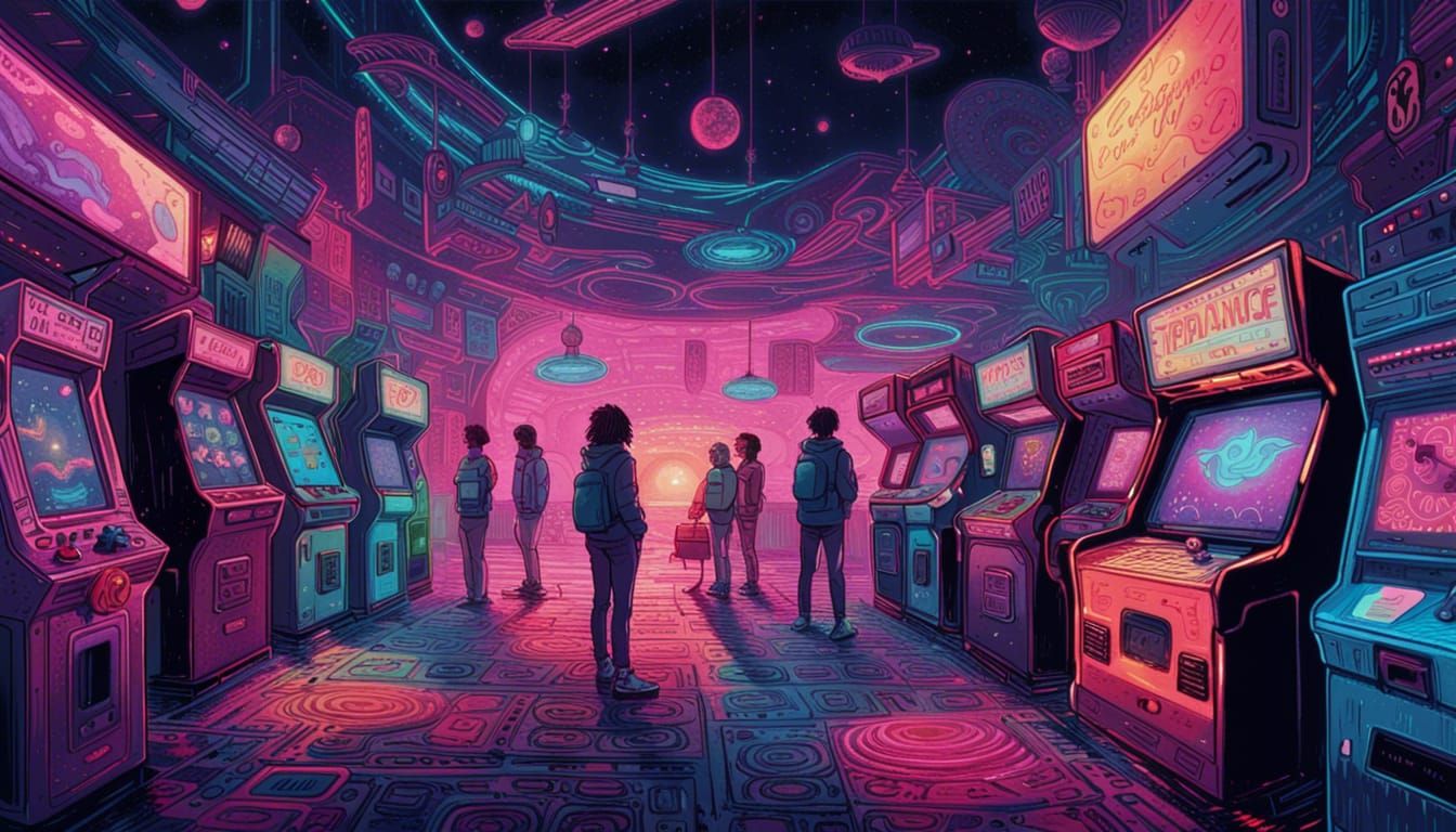 Arcade Weekend - AI Generated Artwork - NightCafe Creator
