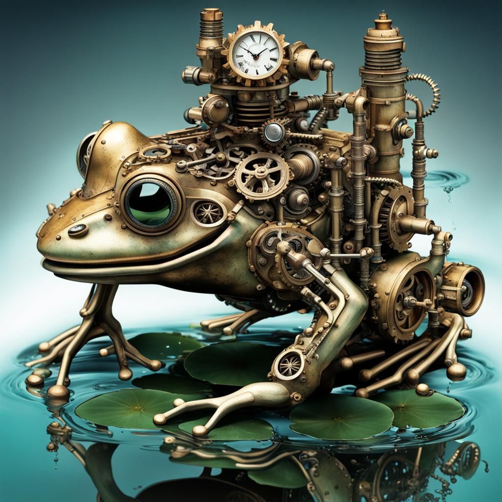 ribbit,,,ribbit,,Clunk!! - AI Generated Artwork - NightCafe Creator