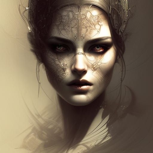 Idear of perfection in a woman, hyper detailed face, intricate design ...