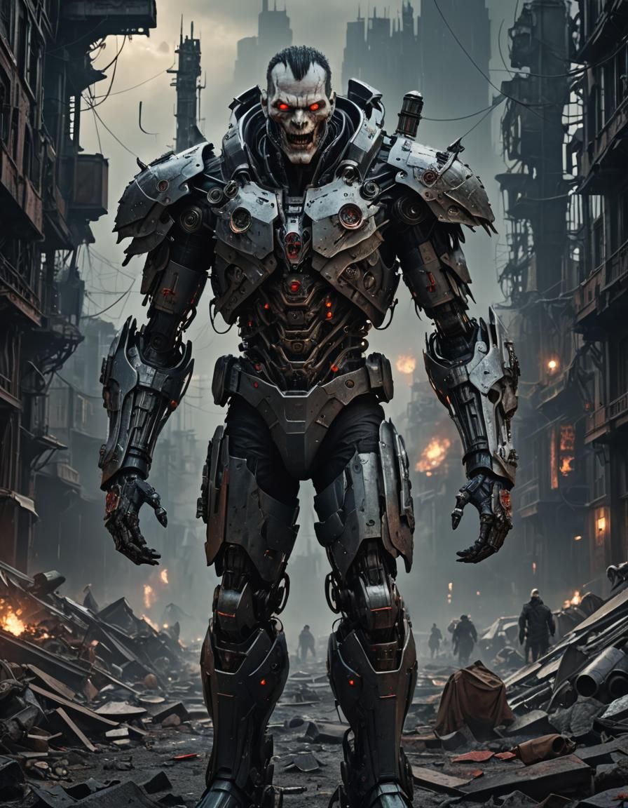 Cyborg Vampire - AI Generated Artwork - NightCafe Creator